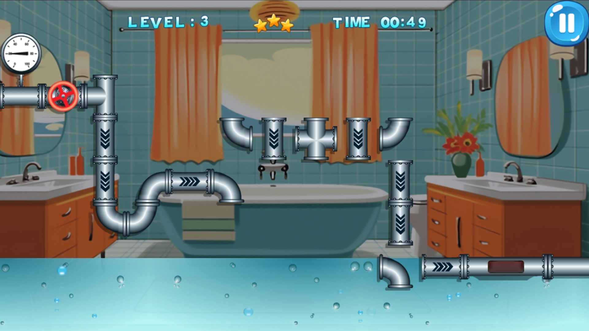 Connect The Water Pipes - HTML5 Construct3 Game by Game-Sparks-Studio