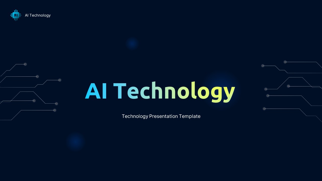 AI Technology Google Slides Presentation Template, Presentation Templates