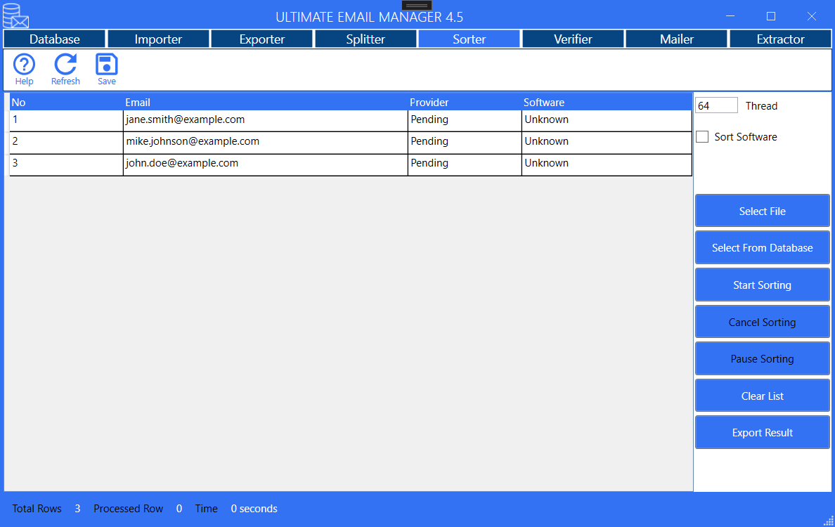 Ultimate Email Manager- Email Database, Sender, Verifier, Sorter and ...