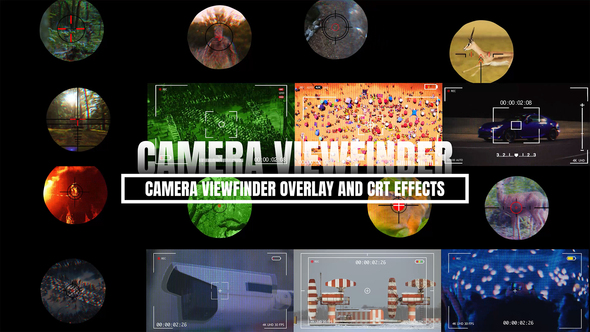 Camera Viewfinder Overlay and CRT Effects, After Effects Project Files
