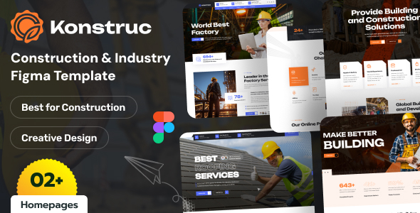 Konstruc - Construction Figma Template by modinatheme | ThemeForest