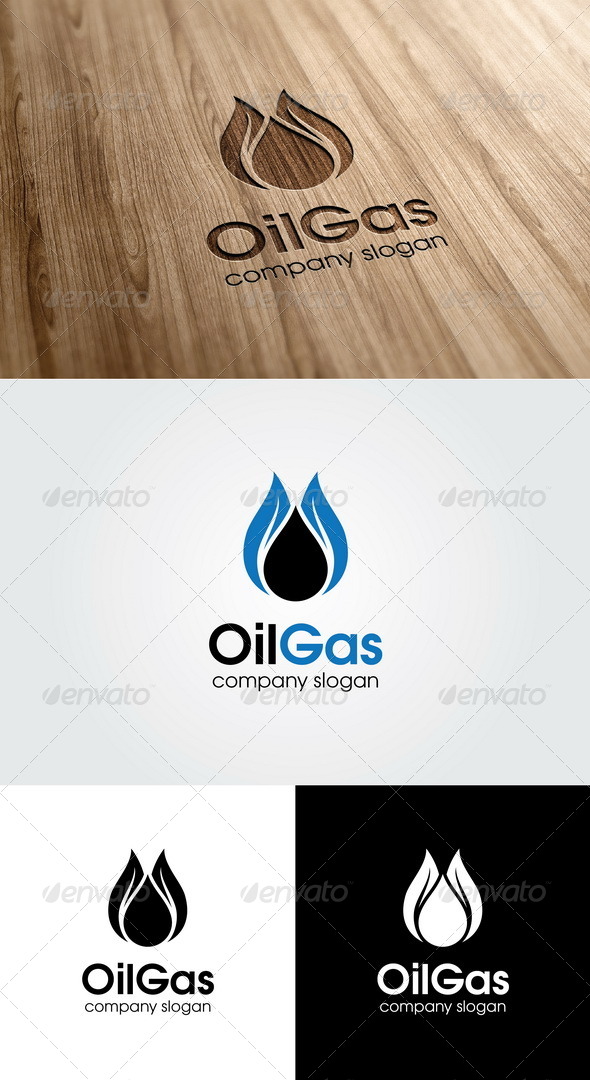 Oil Gas Logo by glaxa | GraphicRiver
