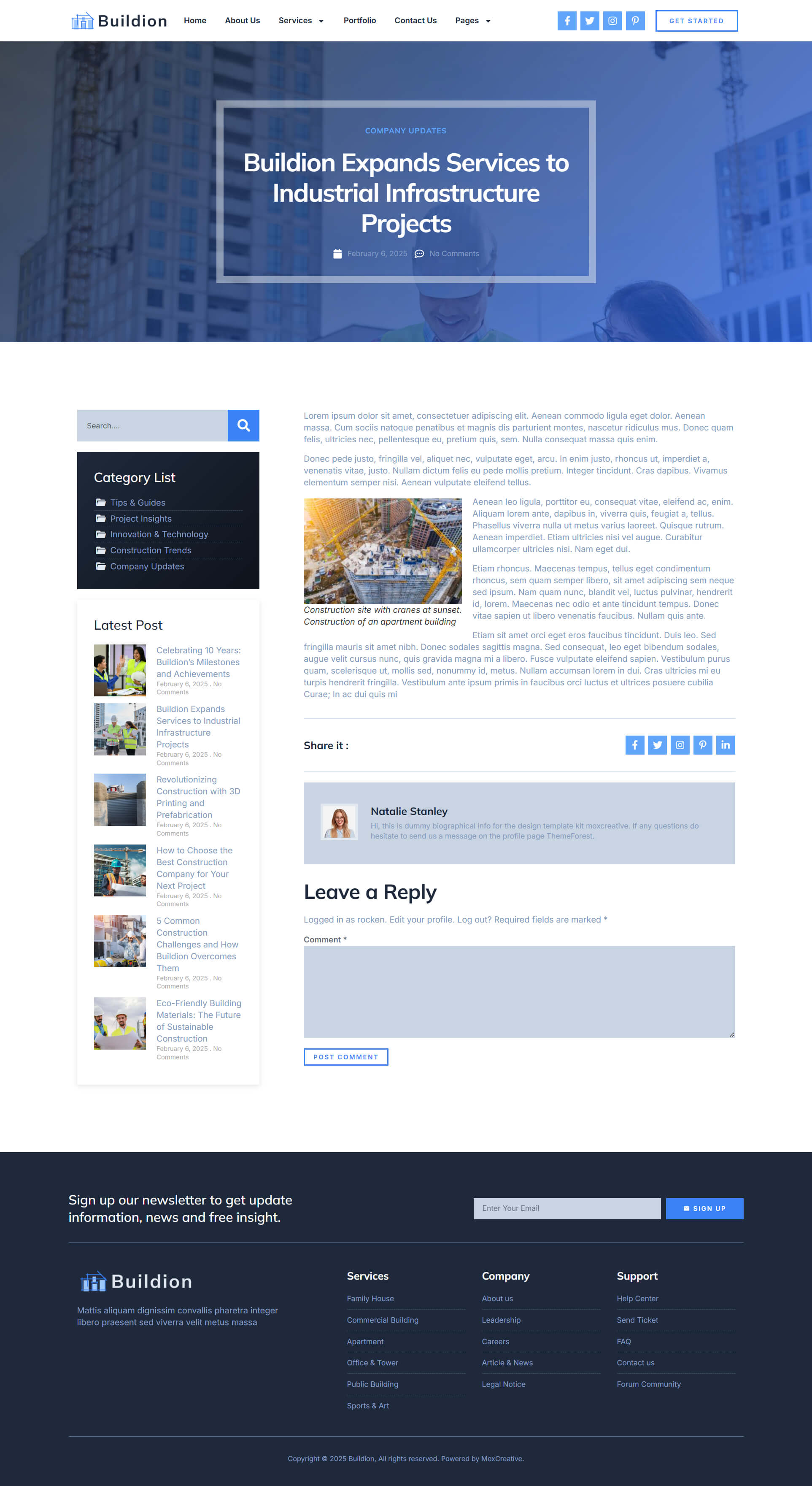 Buildion - Construction & Building Service Elementor Pro Template Kit ...