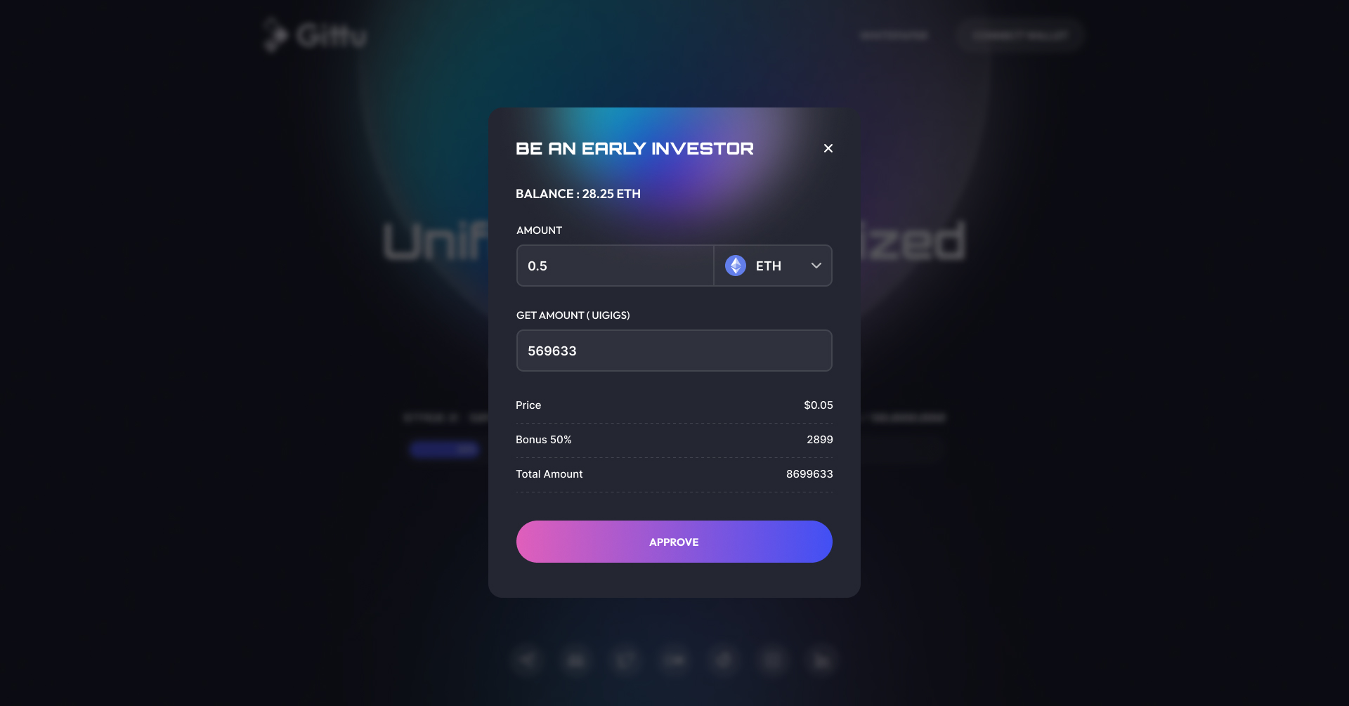 Gittu - ICO/IDO/IGO Token Presale Template With Smart Contract (React JS+Solidity) by uigigs