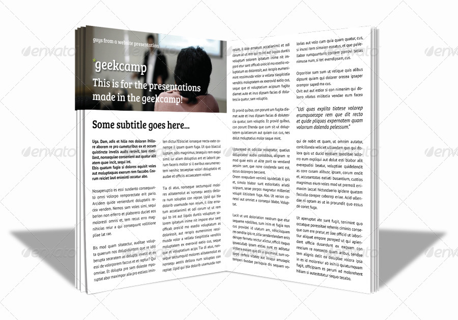 Barcamp-Geekcamp Magazine Template, Print Templates | GraphicRiver
