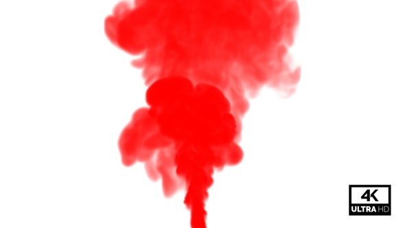 Lots Of Red Smoke Rising Streams, Motion Graphics | VideoHive