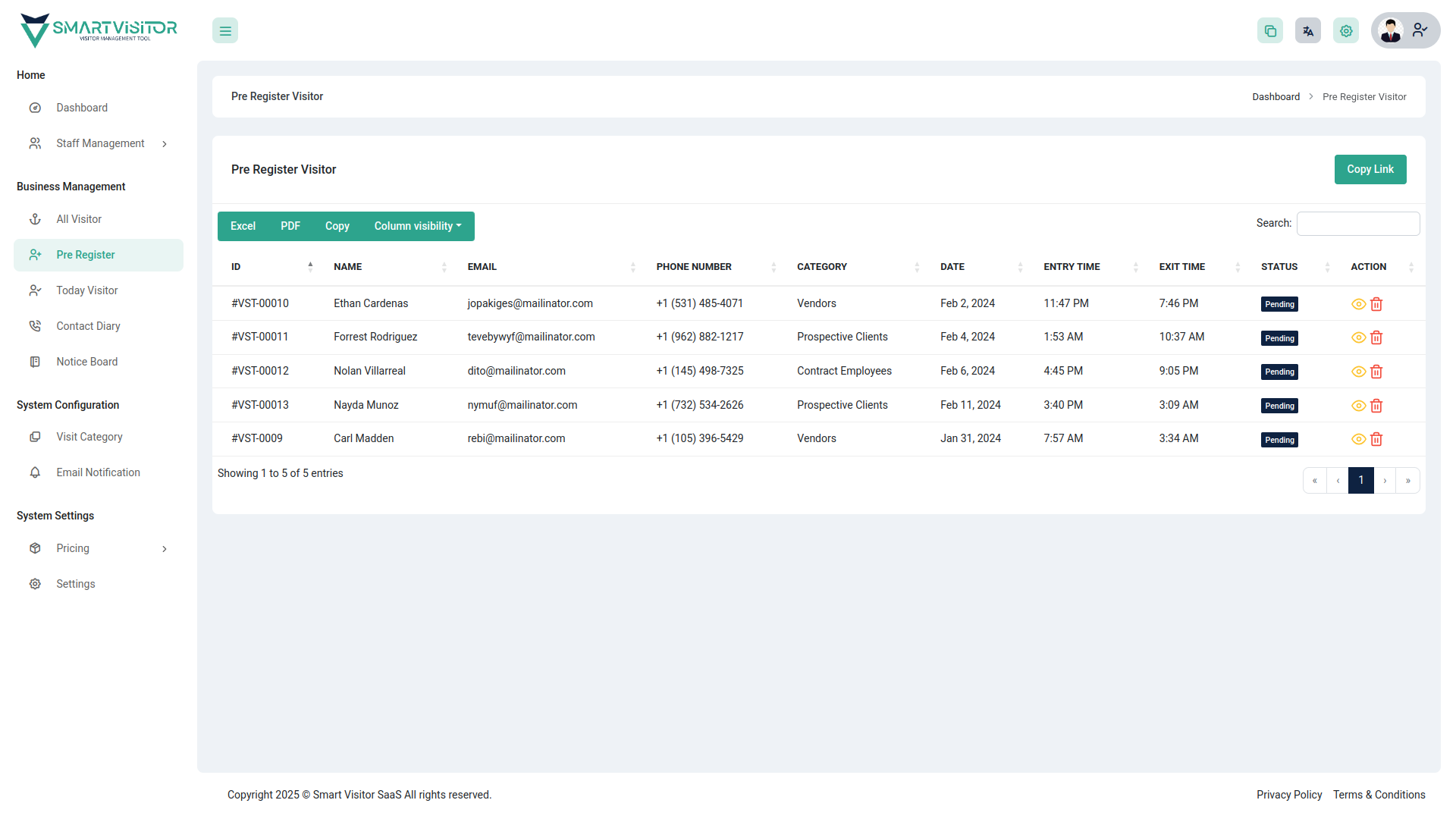 Smart Visitor SaaS - Visitor Management Tool by smartwebinfotech ...