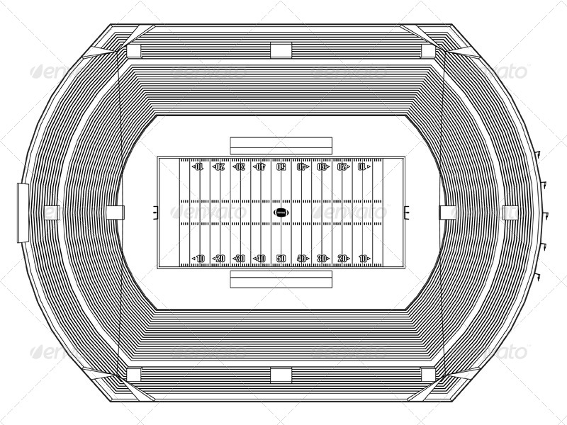 American Football Stadium, Vectors | GraphicRiver
