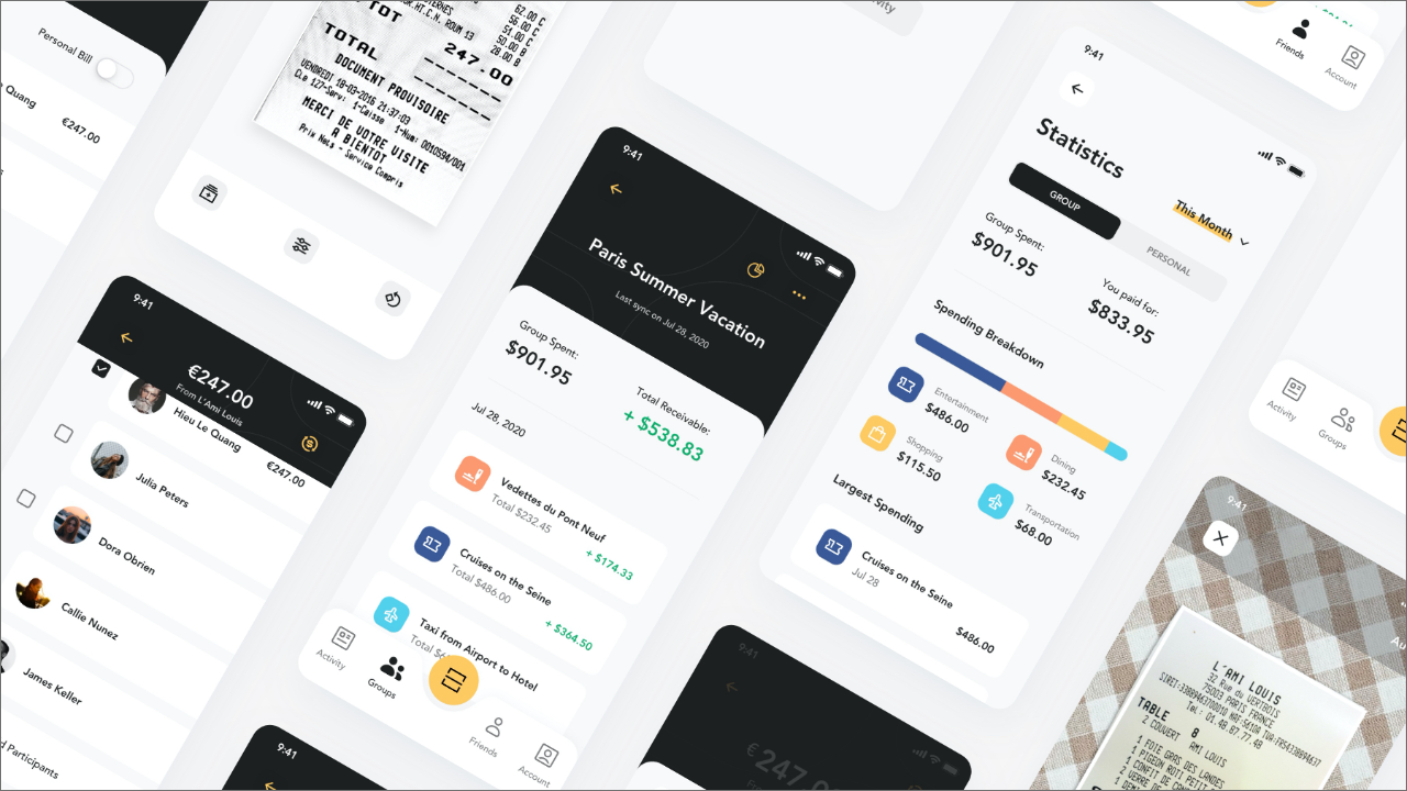 FairPay – Split Bill React Native UI Template (Expo Version) by thirteendev