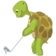Turtle. Golf Player., Vectors | GraphicRiver