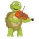 Turtle. Violinist., Vectors | GraphicRiver