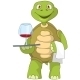 Turtle. Waiter., Vectors | GraphicRiver