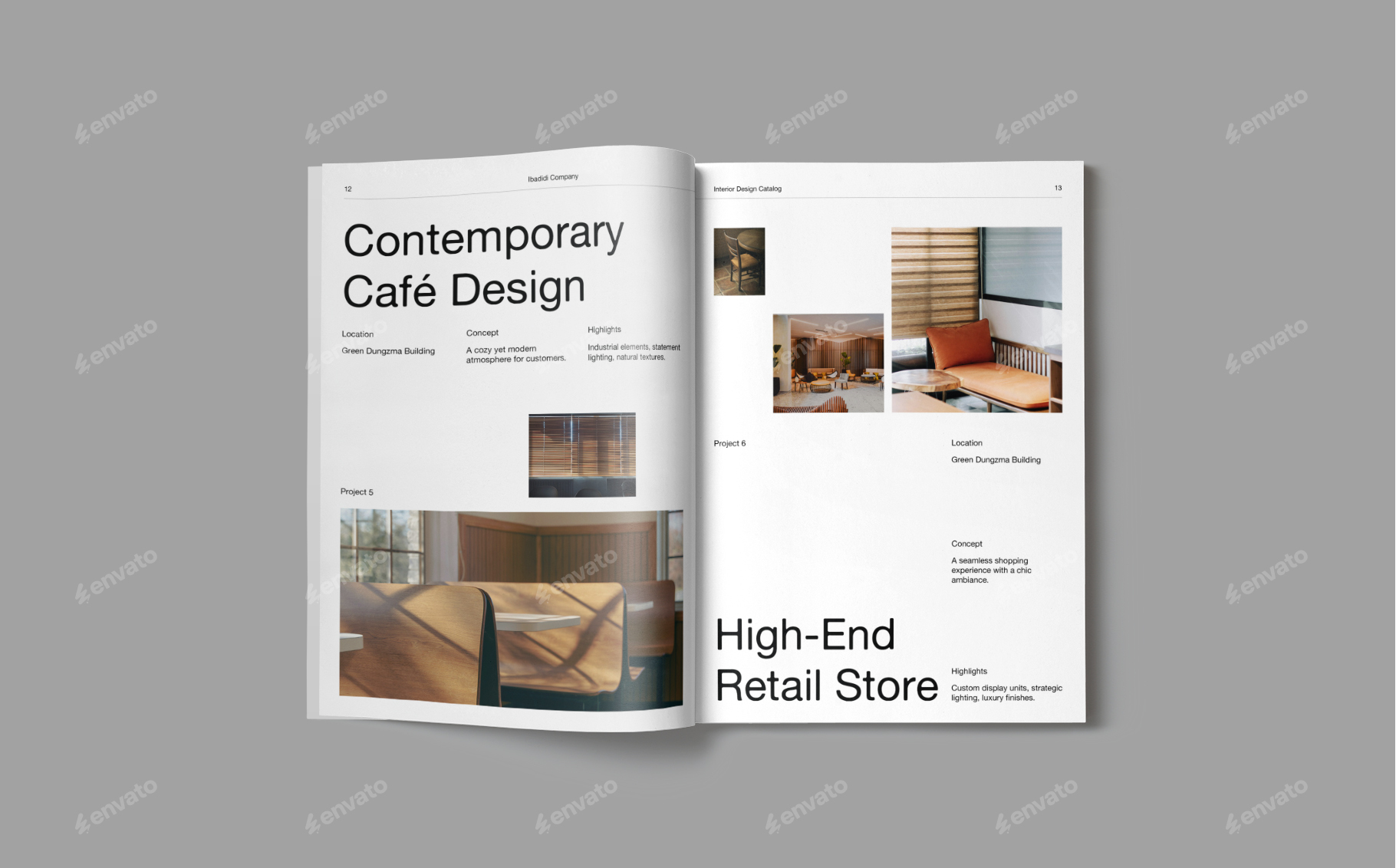 Interior Design Catalog, Print Templates | GraphicRiver