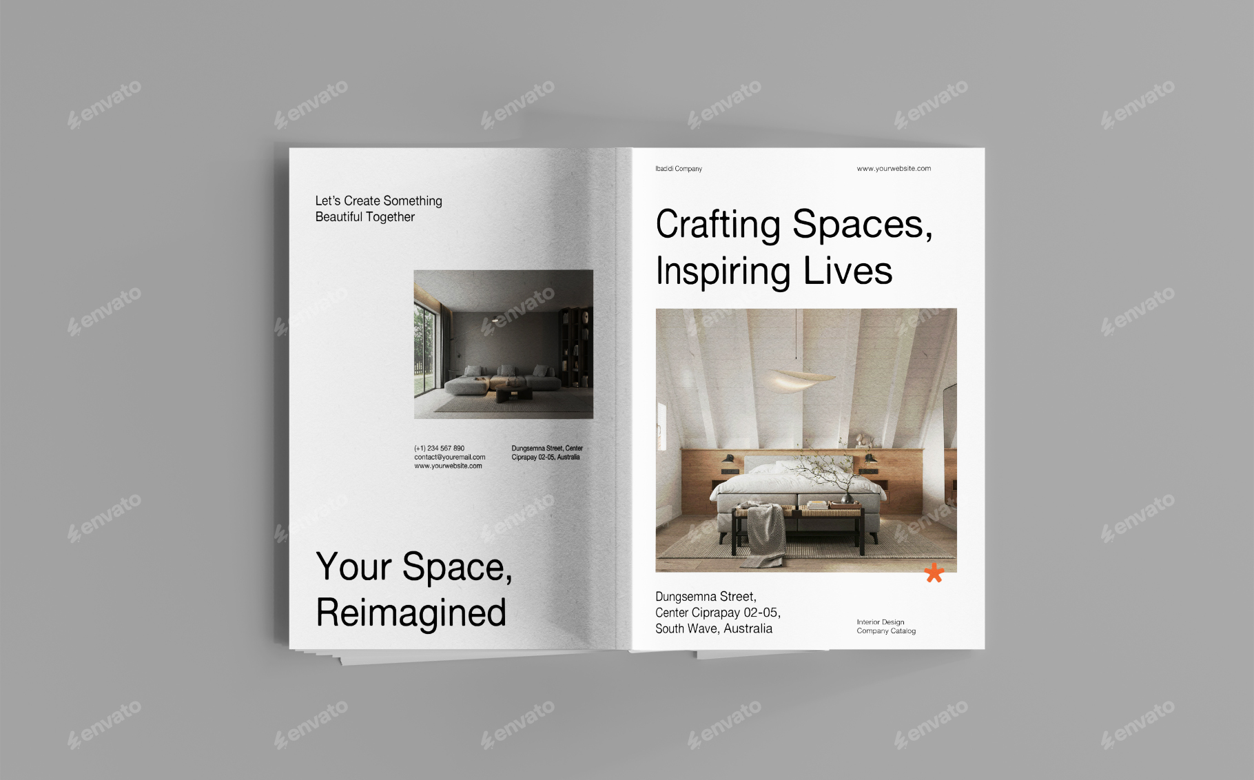 Interior Design Catalog, Print Templates | GraphicRiver