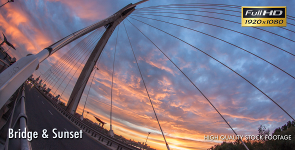 Bridge & Sunset Time Lapse, Stock Footage | VideoHive