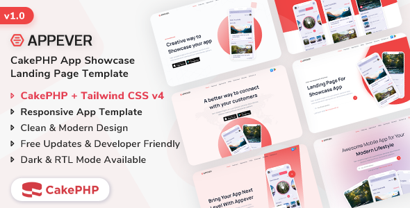 Appever - CakePHP App Showcase Template by ShreeThemes | ThemeForest