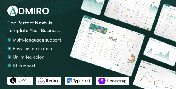 Admiro – React Nextjs Admin & Dashboard Template by PixelStrap | ThemeForest
