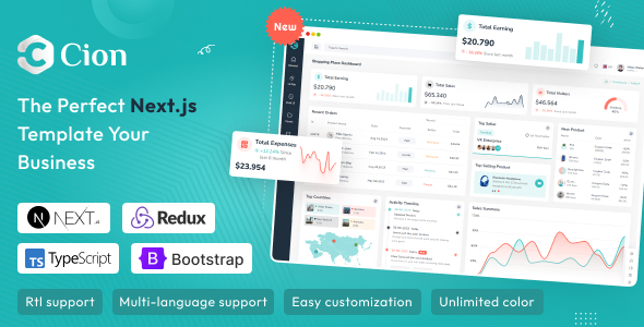Cion – React Nextjs Admin & Dashboard Template by PixelStrap | ThemeForest