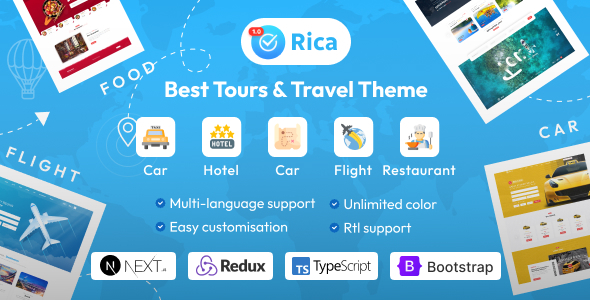 Rica - React Next Js Travel , Tours , Food Delivery, Hotels ...