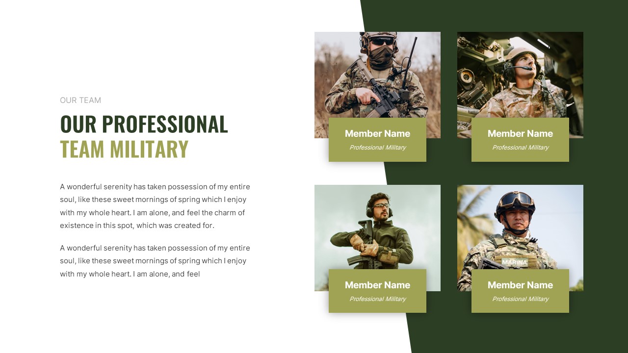 Comando - Military and Army Google Slides Template, Presentation Templates