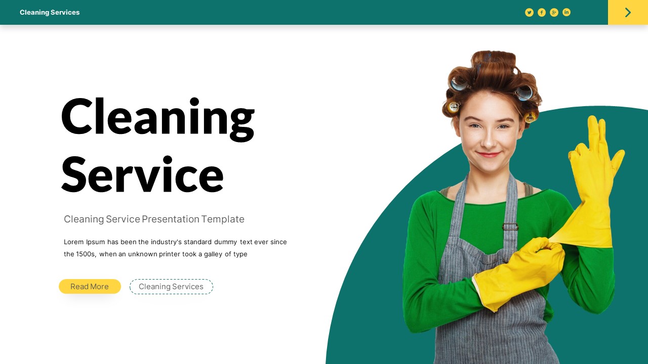 Cleaning Service PowerPoint Template, Presentation Templates | GraphicRiver