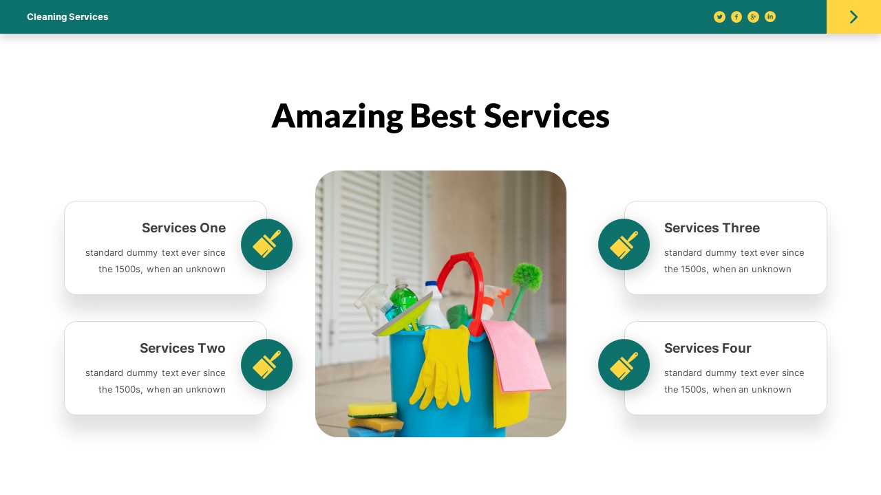 Cleaning Service PowerPoint Template, Presentation Templates | GraphicRiver