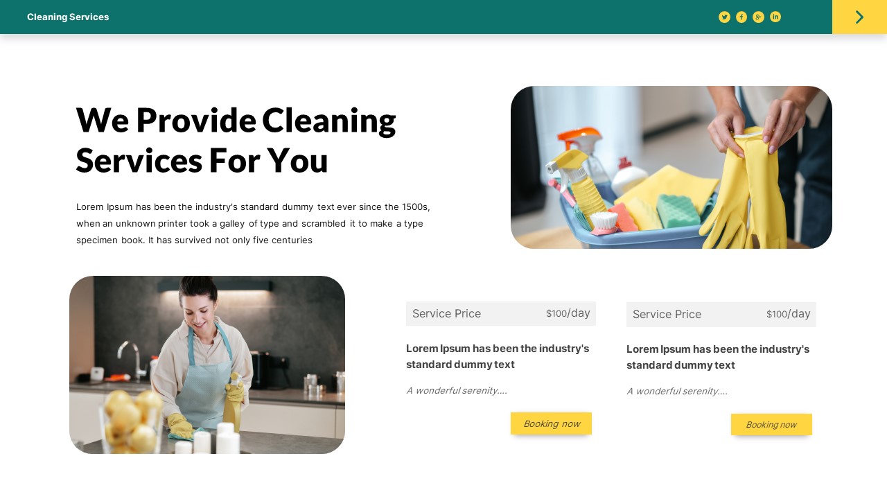 Cleaning Service PowerPoint Template, Presentation Templates | GraphicRiver