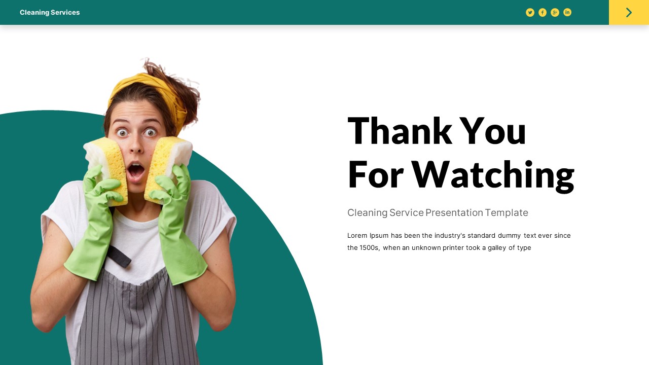 Cleaning Service Google Slides Template, Presentation Templates ...