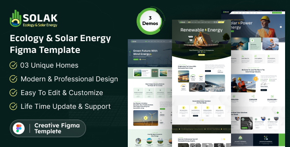 Solak – Ecology & Solar Energy Figma Template by themeholy | ThemeForest