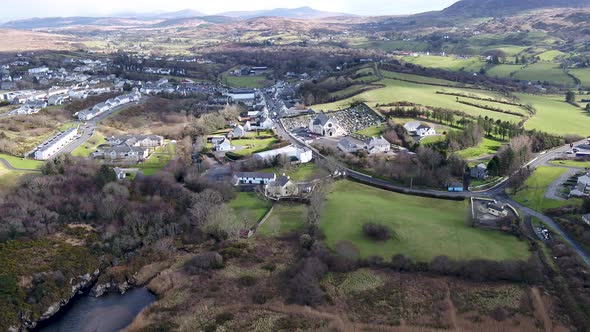 Aerial View of Ardara in County Donegal Ireland, Stock Footage | VideoHive