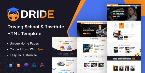 Dride - Driving School & Courses HTML Template by themeholy | ThemeForest