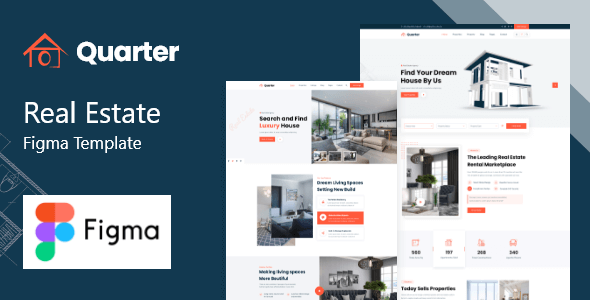 Quarter - Real Estate Figma Template by TunaTheme | ThemeForest