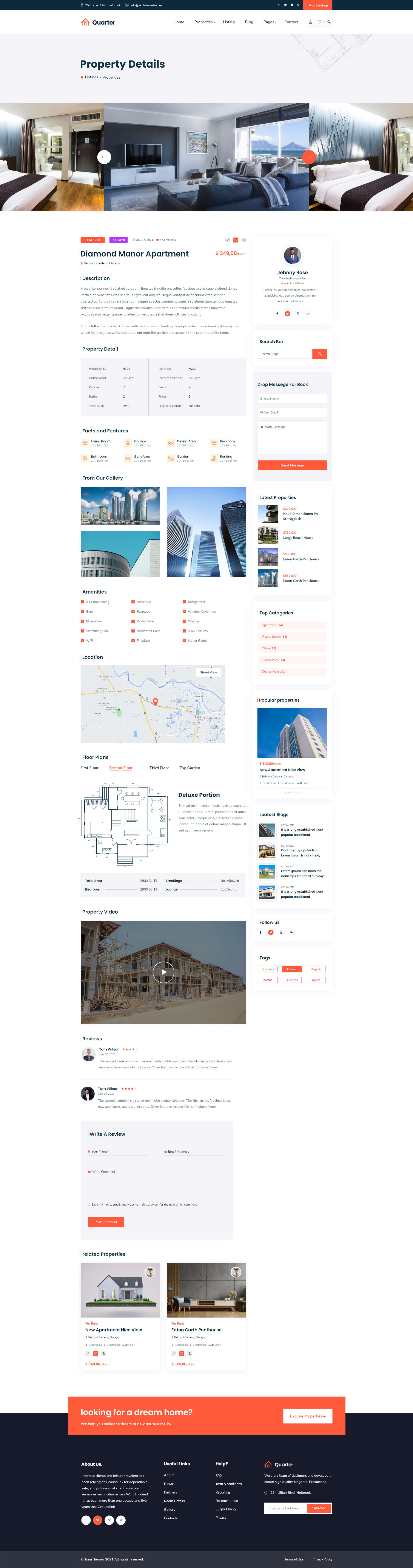 Quarter - Real Estate Figma Template by TunaTheme | ThemeForest