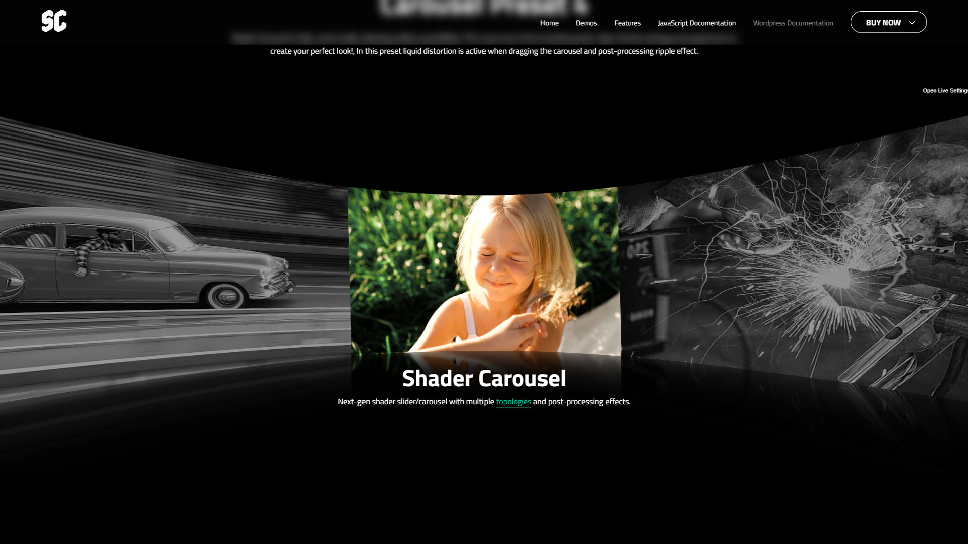 Shader Carousel by FWDesign | CodeCanyon