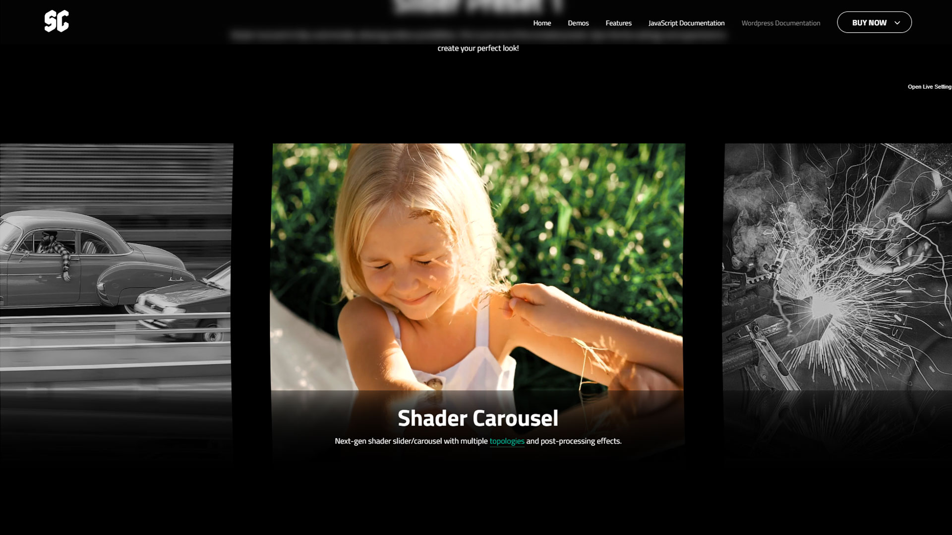 Shader Carousel by FWDesign | CodeCanyon