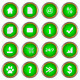 Set of Green Buttons, Vectors | GraphicRiver