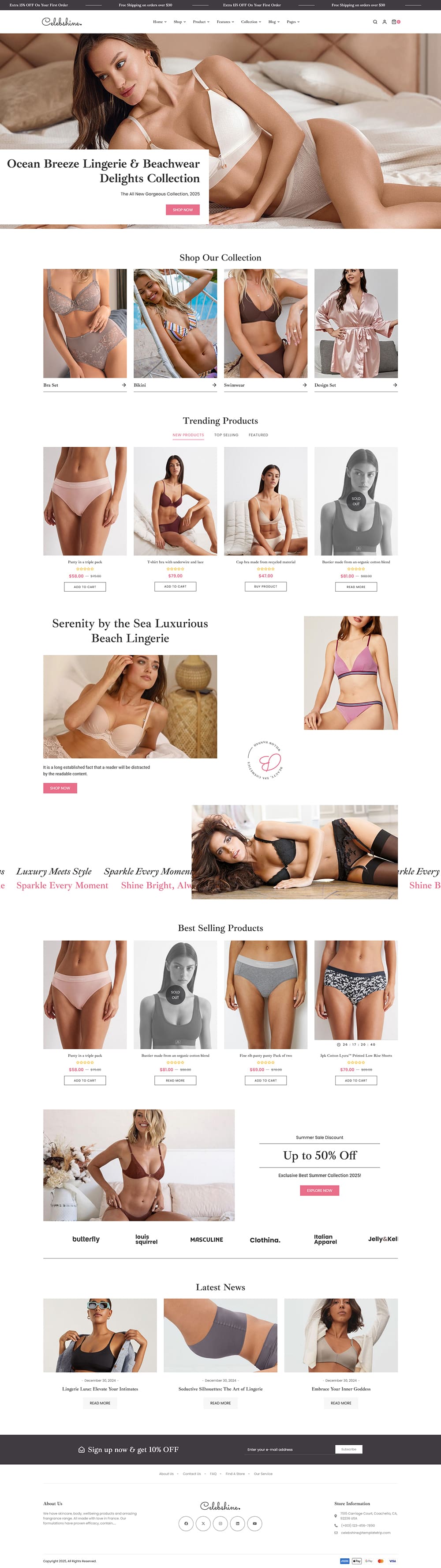 Celebshine - Multi-purpose WooCommerce Theme for Fashion & Beauty by TemplateTrip