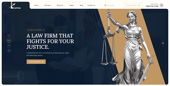 Lawna - Attorney & Advocate WordPress Theme by Case-Themes | ThemeForest