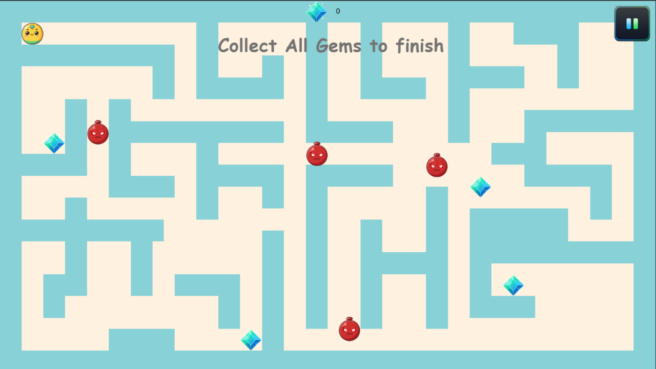 Gem Maze Escape - Construct 3 Game (HTML5, AdMob, C3P) by umaganpvtltd