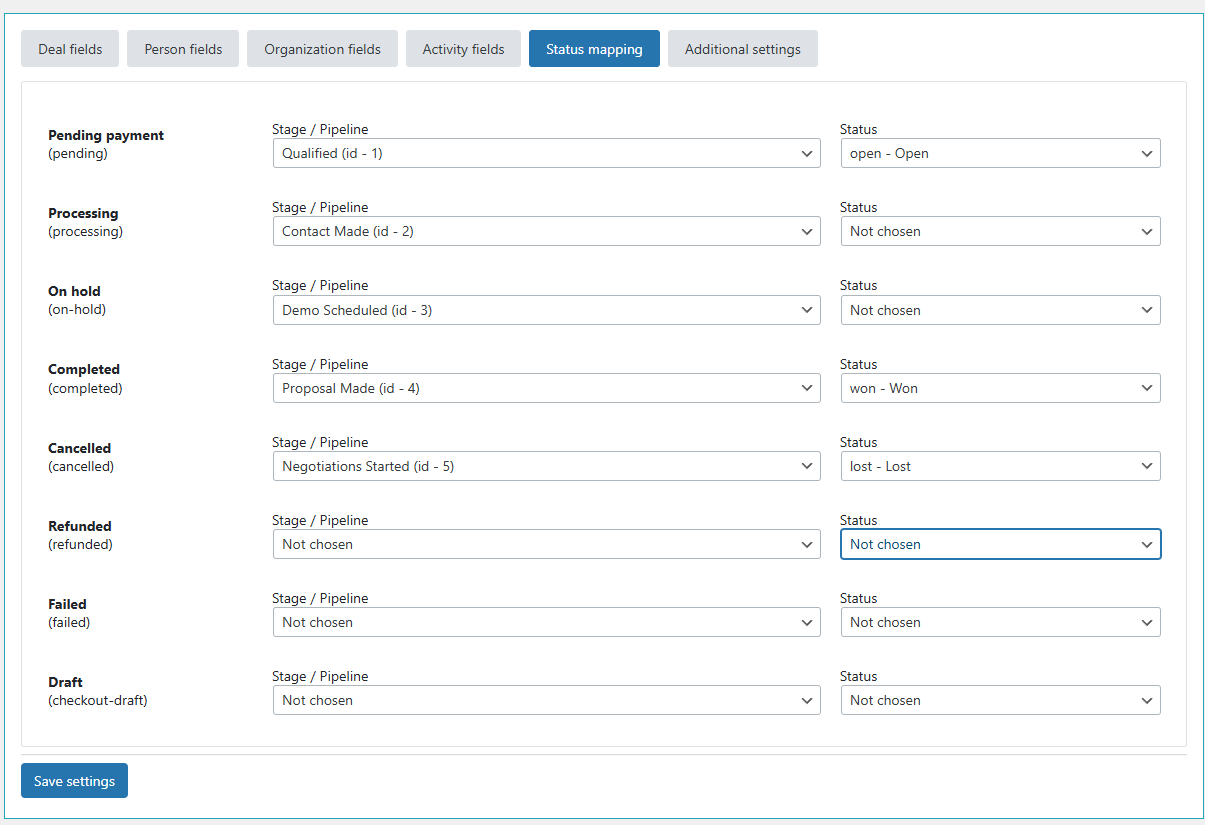 WooCommerce - Pipedrive CRM - Integration by itgalaxycompany | CodeCanyon