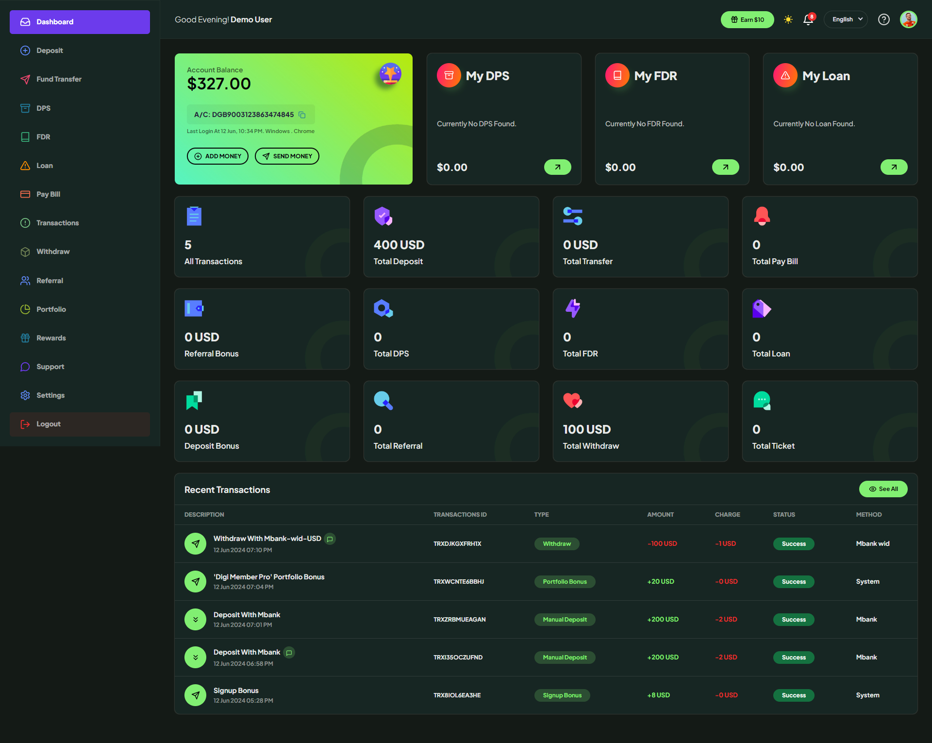 Digibank - Advanced Multi Wallet Digital Banking System with Virtual ...