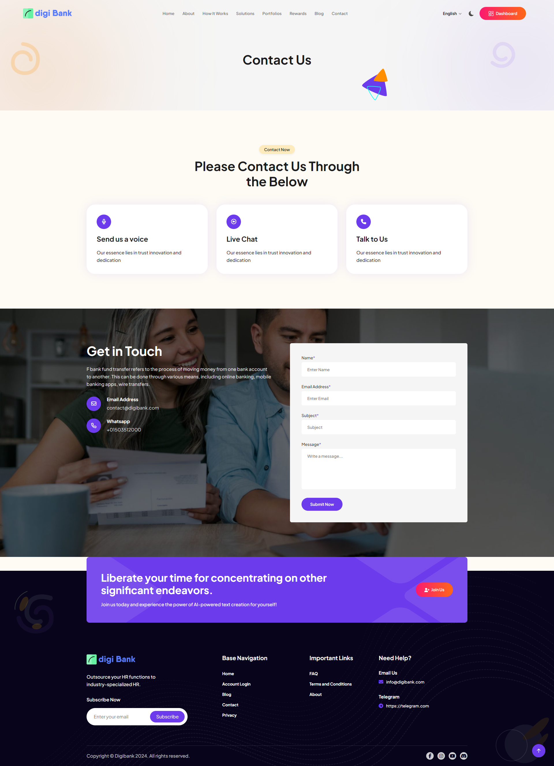 Digibank - Advanced Multi Wallet Digital Banking System with Virtual ...