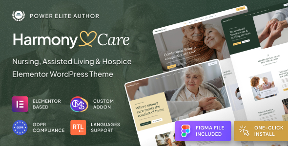 Harmony Care - Private Nursing Home & Senior Care WordPress Theme by cmsmasters