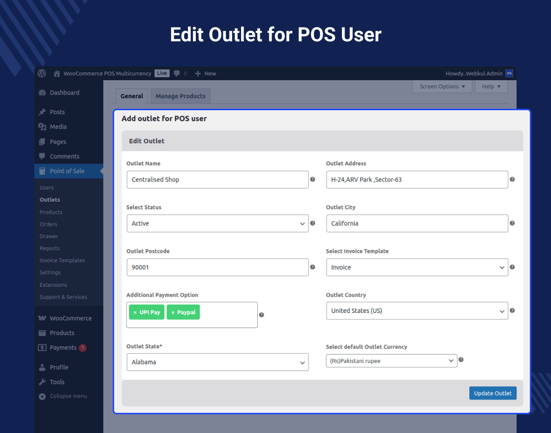 WooCommerce POS Multicurrency by Webkul | CodeCanyon