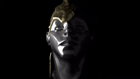 Art illustration With A Human Head, Motion Graphics | VideoHive