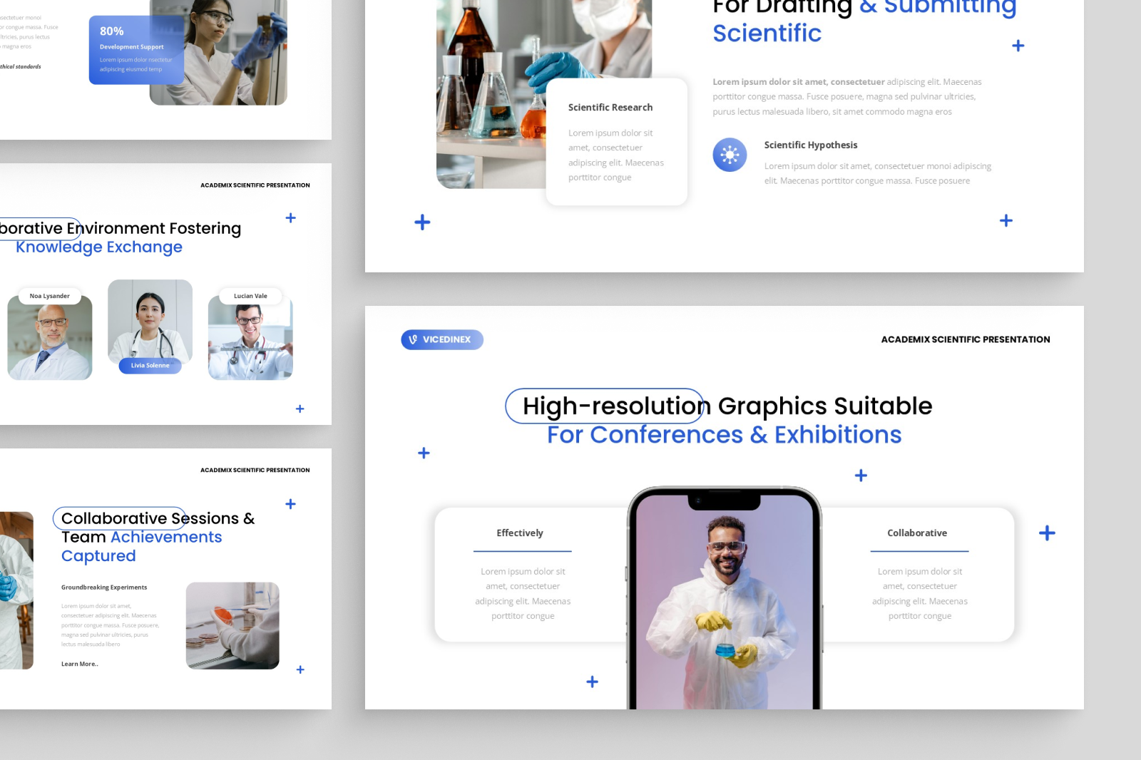 Academic Scientific Google Slides Presentation, Presentation Templates