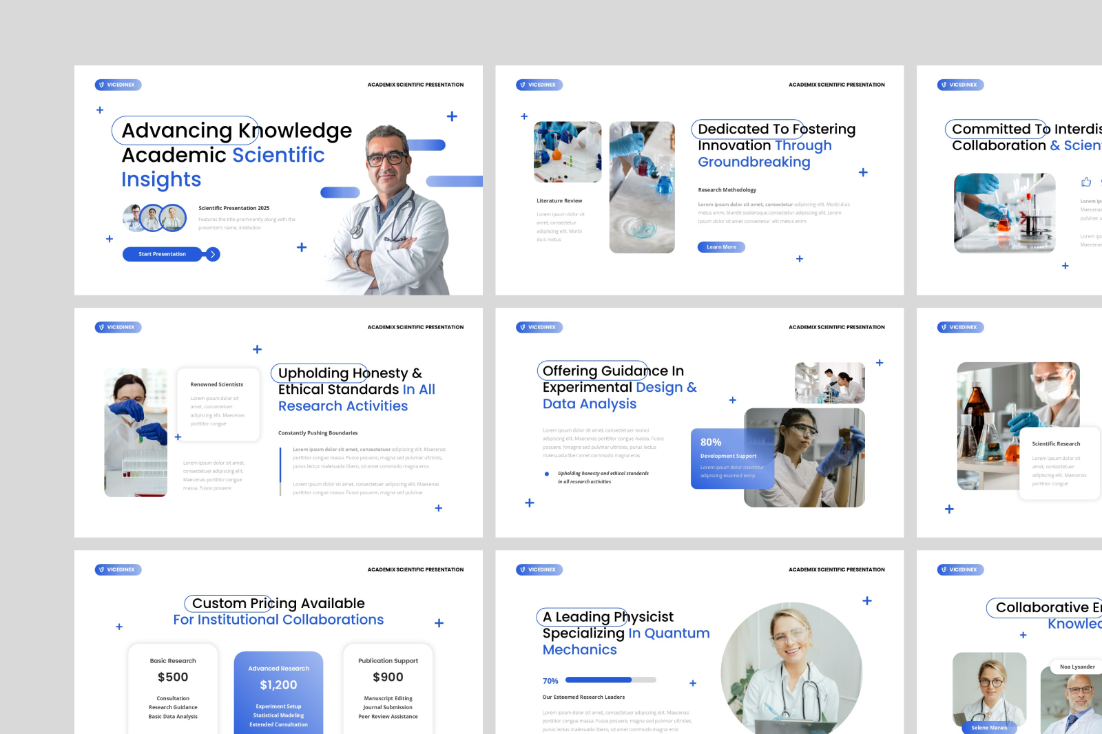 Academic Scientific PowerPoint Presentation, Presentation Templates
