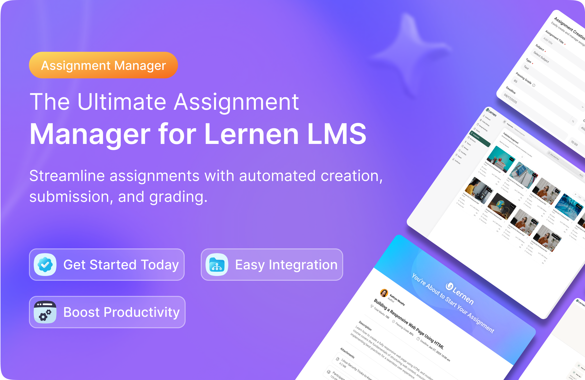 Assignora – Assignment Manager Addon for Lernen LMS by AmentoTech | CodeCanyon
