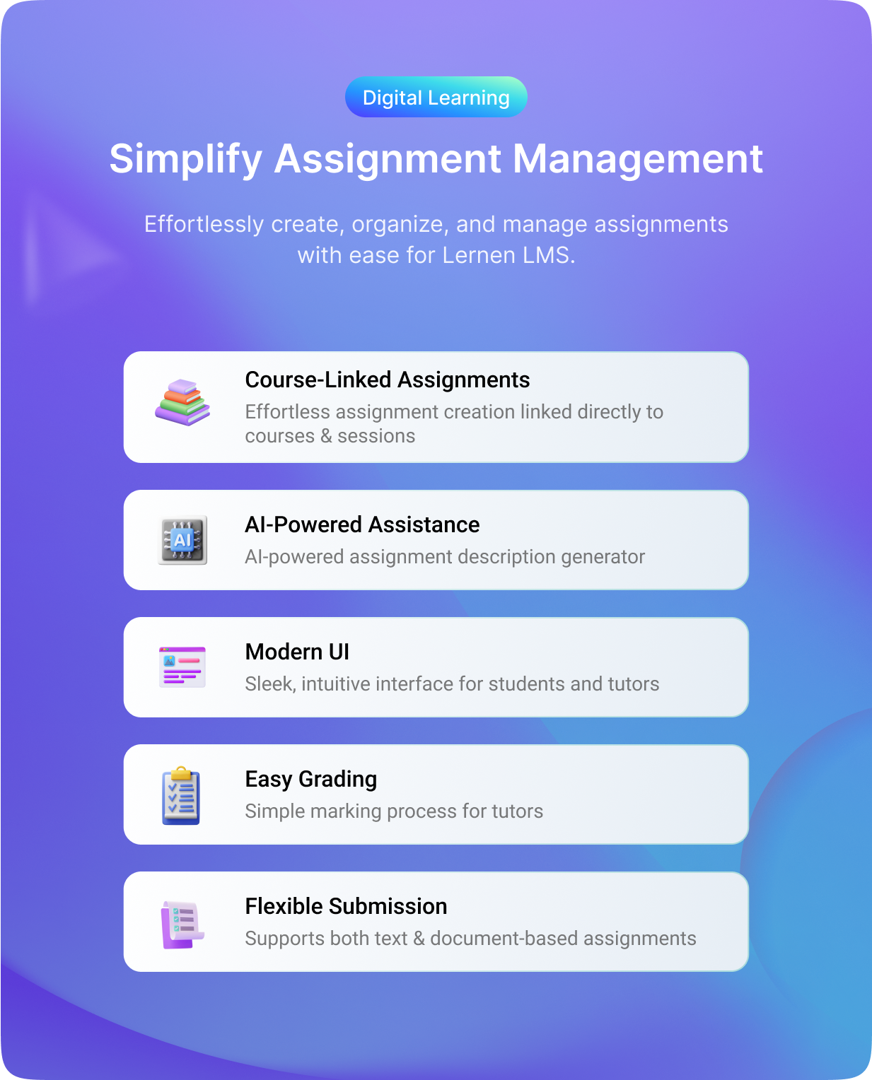 Assignora – Assignment Manager Addon for Lernen LMS by AmentoTech ...