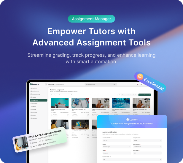 Assignora – Assignment Manager Addon for Lernen LMS by AmentoTech ...
